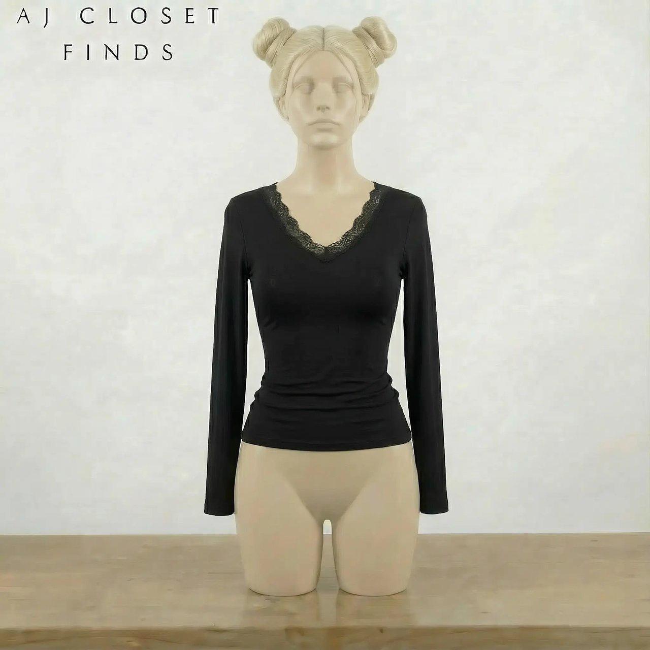 Black Lace Backless Ladder Long Sleeve Dark gothic... | Depop