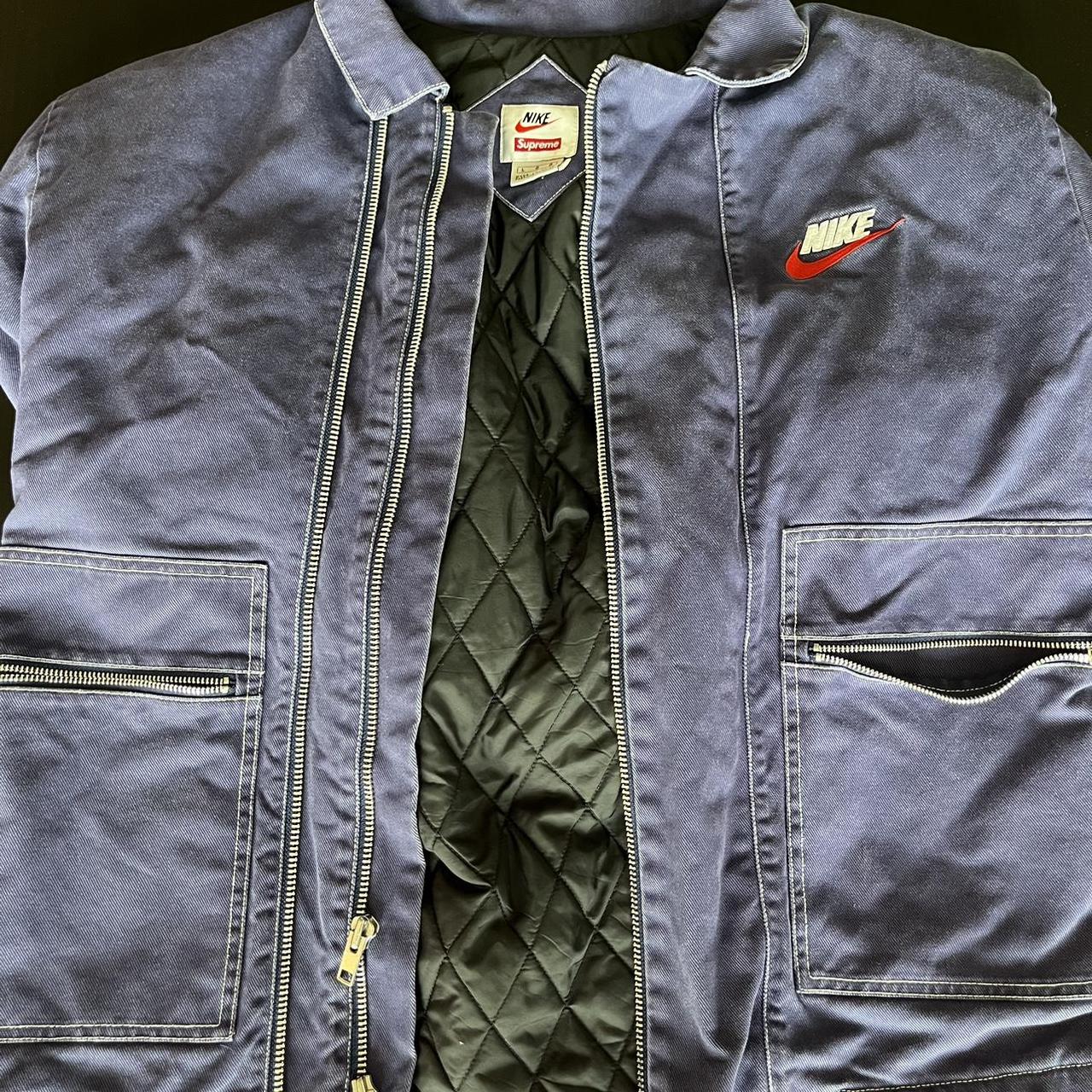 Supreme Nike Quilted Work Jacket - Depop