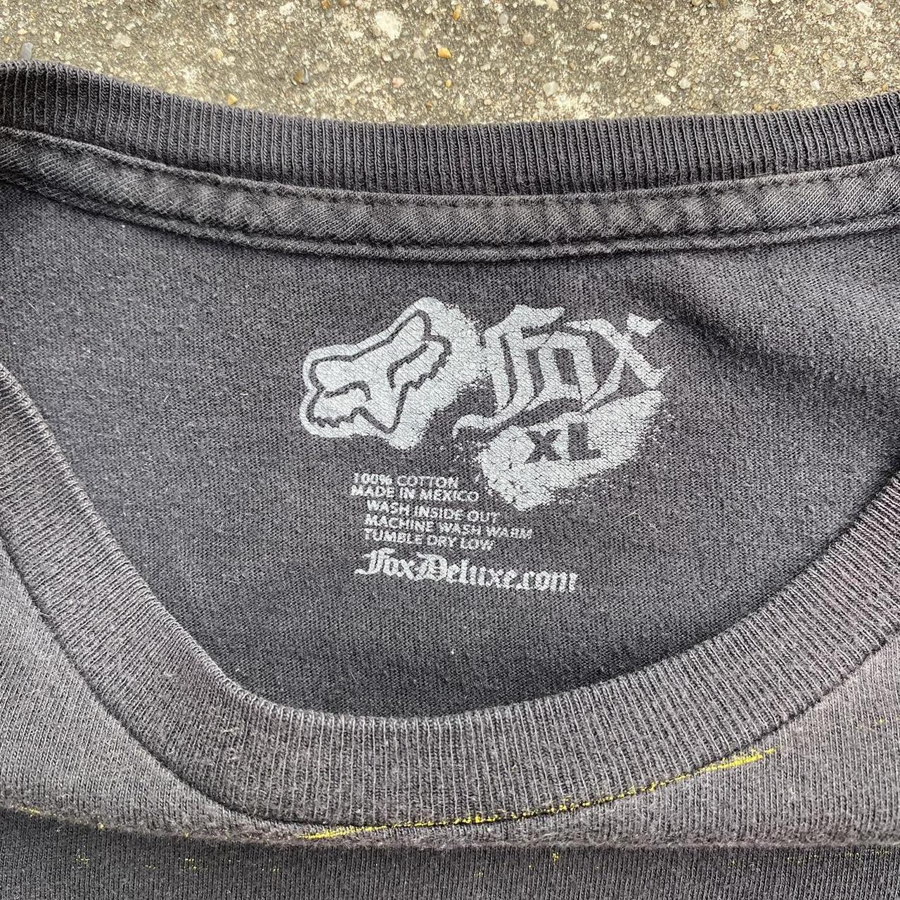 Fox Racing Y2K Style Shirt Size XL light fading on... - Depop