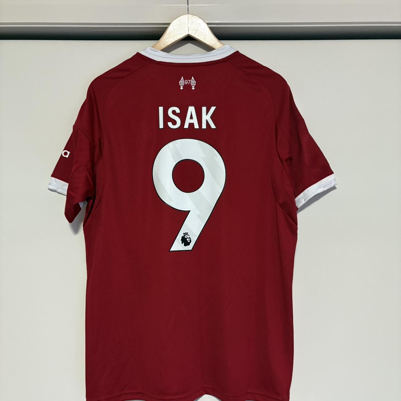 2025 Liverpool Home Jersey Isak 9 Prem Champions... | Depop