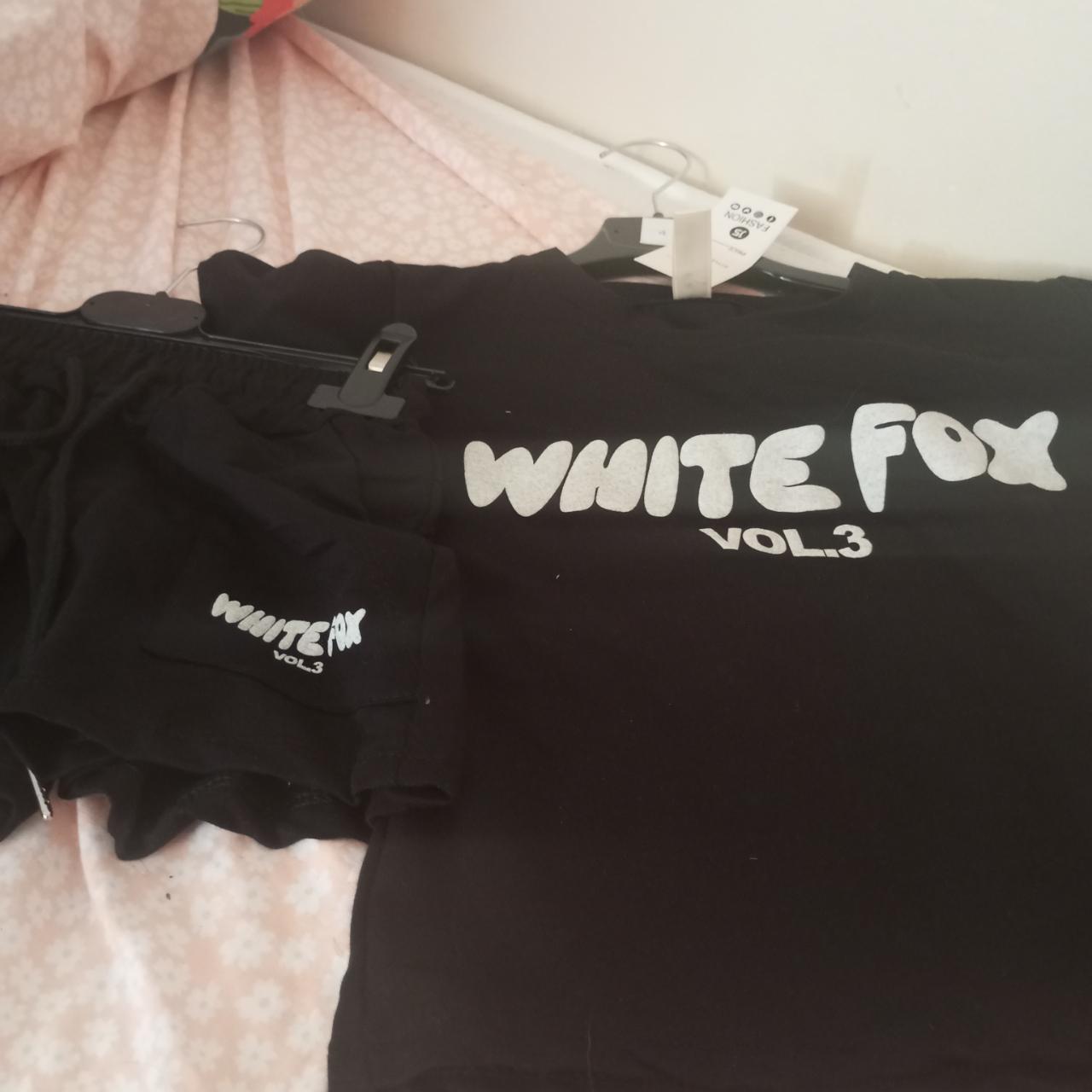 kids white fox 2 piece set mixed ages available - Depop