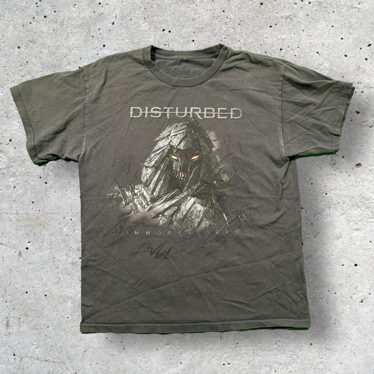 Disturbed "immortalized” tee #disturbed #bandtee... - Depop