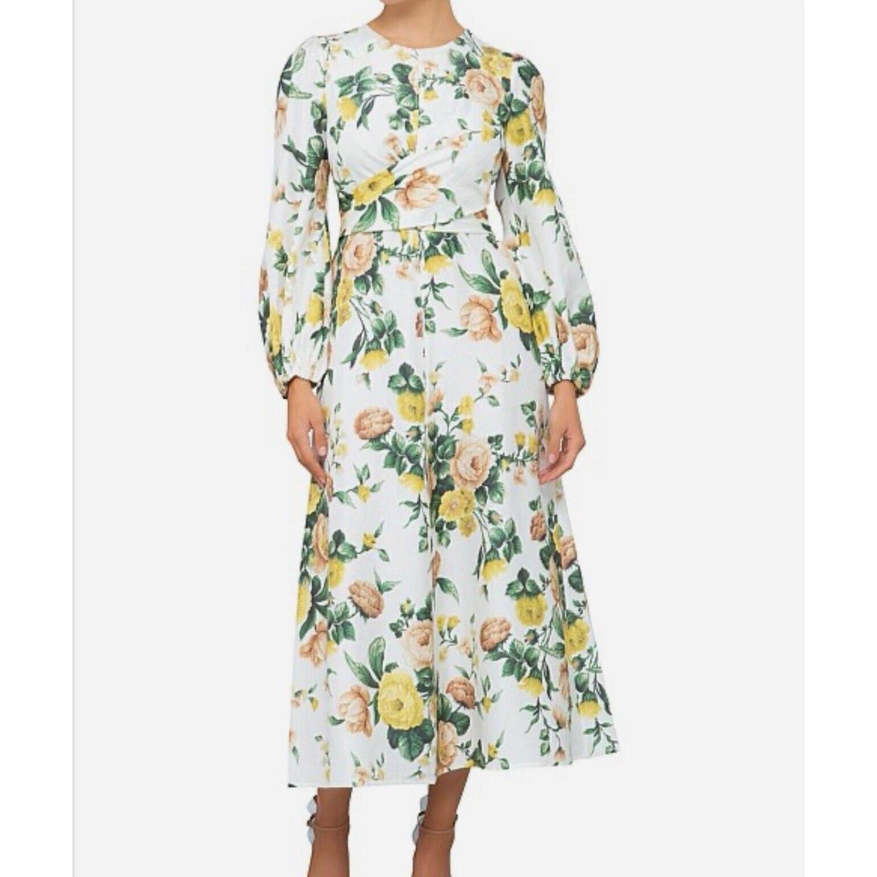Zimmermann Zippy Wrap Dress Size 0 Silk Floral Good... | Depop