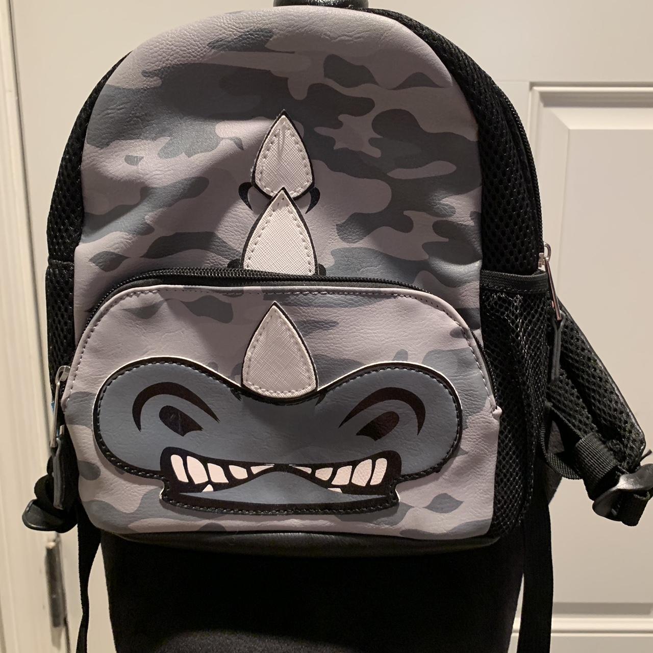 OMG Accessories Rhino Camo Mini-Backpack Grey - Depop