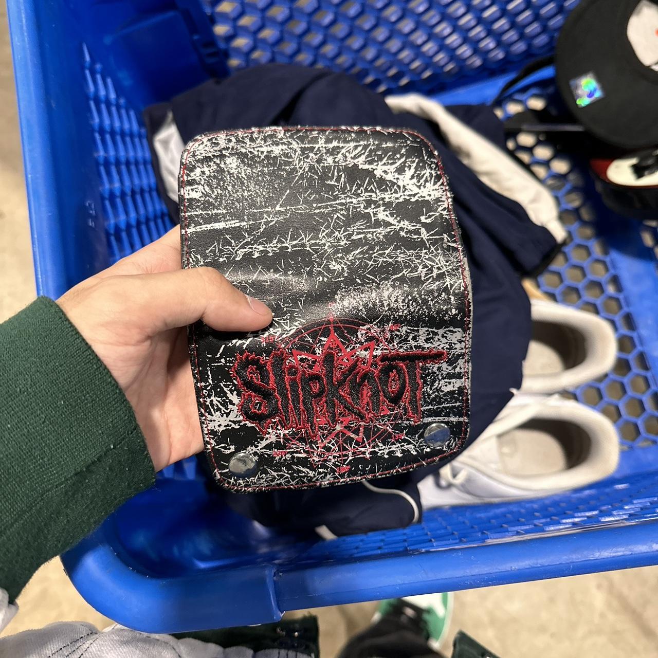 Black and red Slipknot wallet #punkrock - Depop