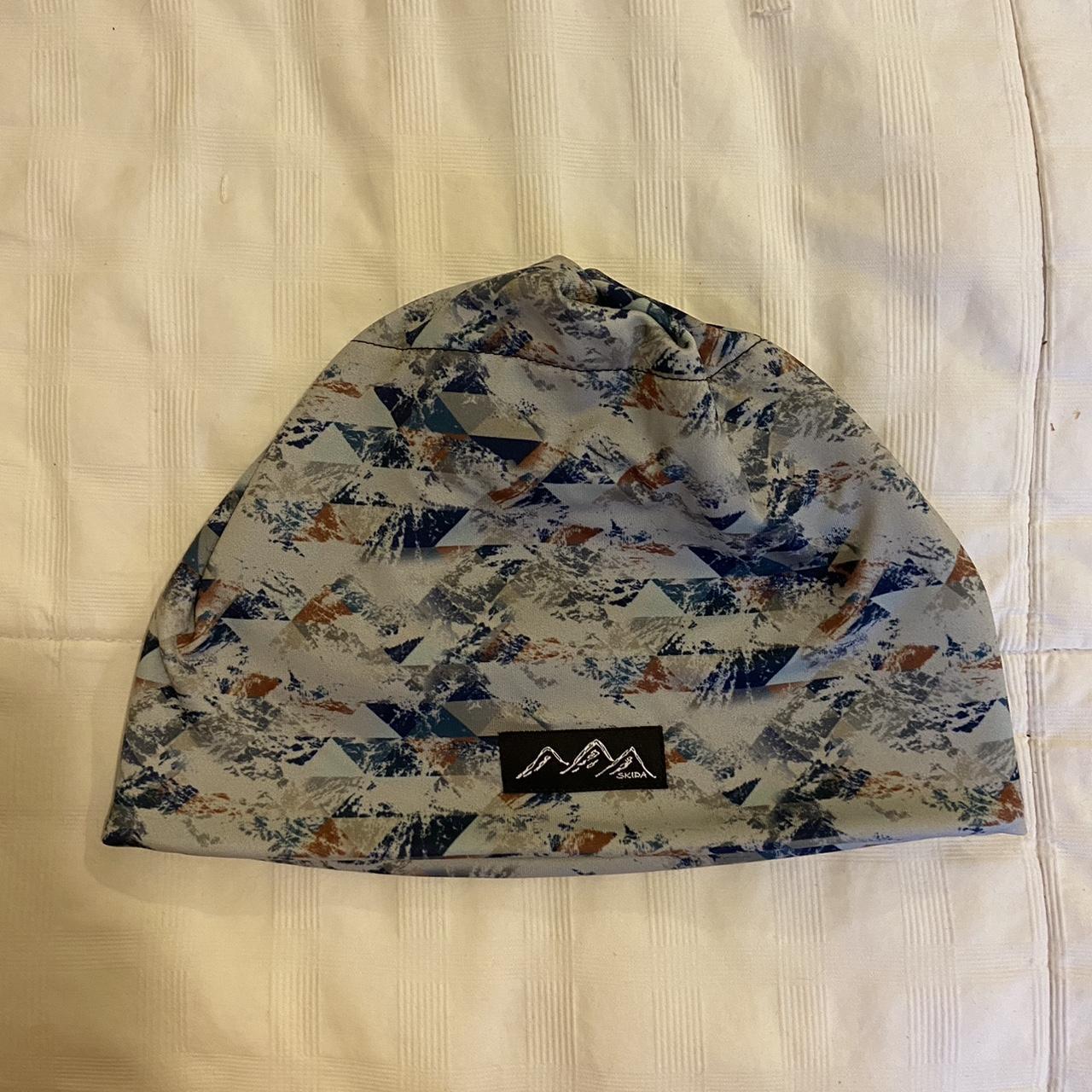 Skida fleece lined beanie with geometric designs - Depop