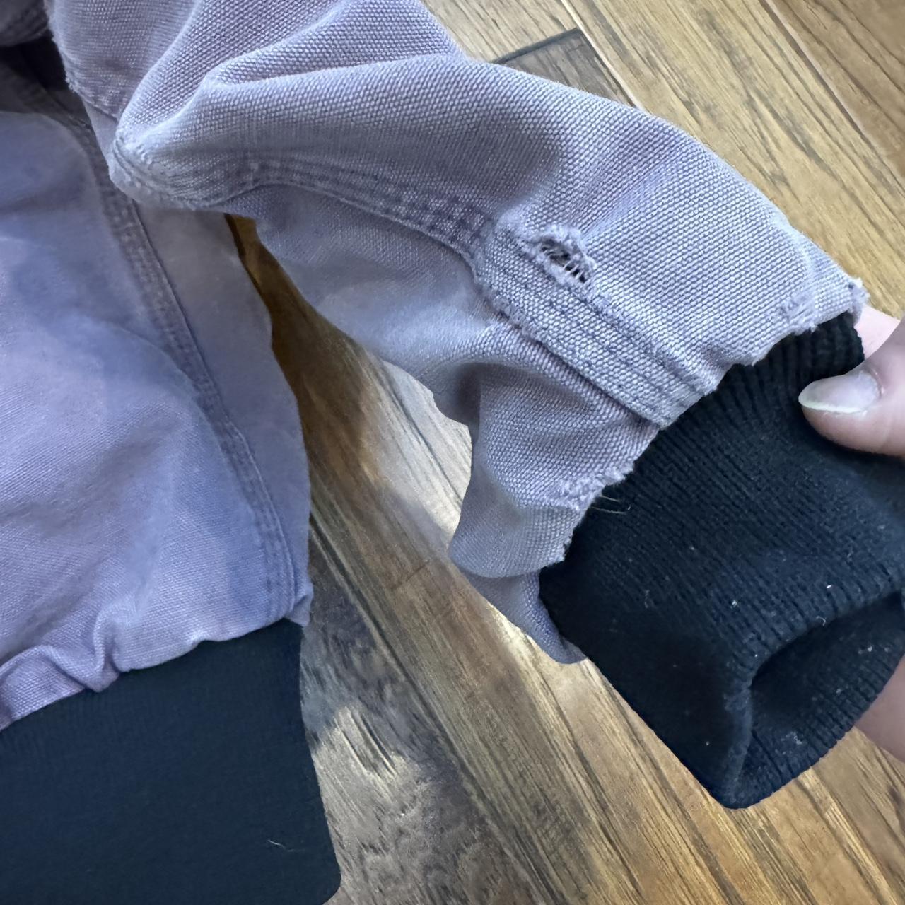 Purple Aztec Carhartt hooded jacket size large 26... | Depop