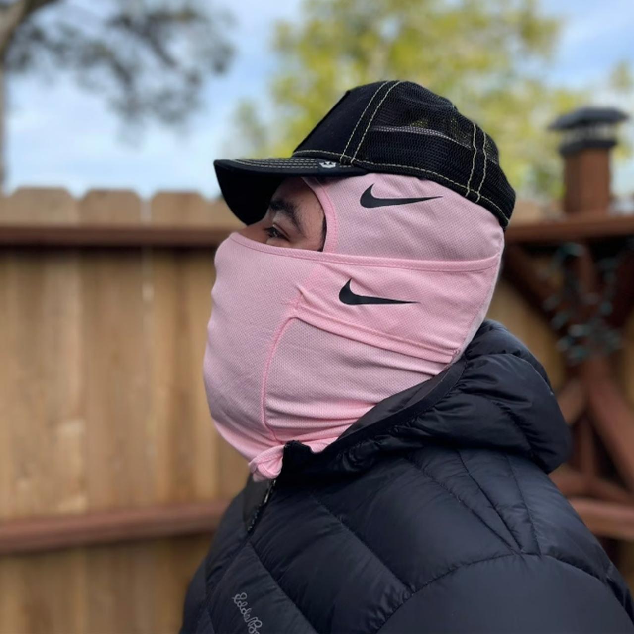 Pink Nike Dry-Fit Mask - One Size - Washable - Keeps... - Depop