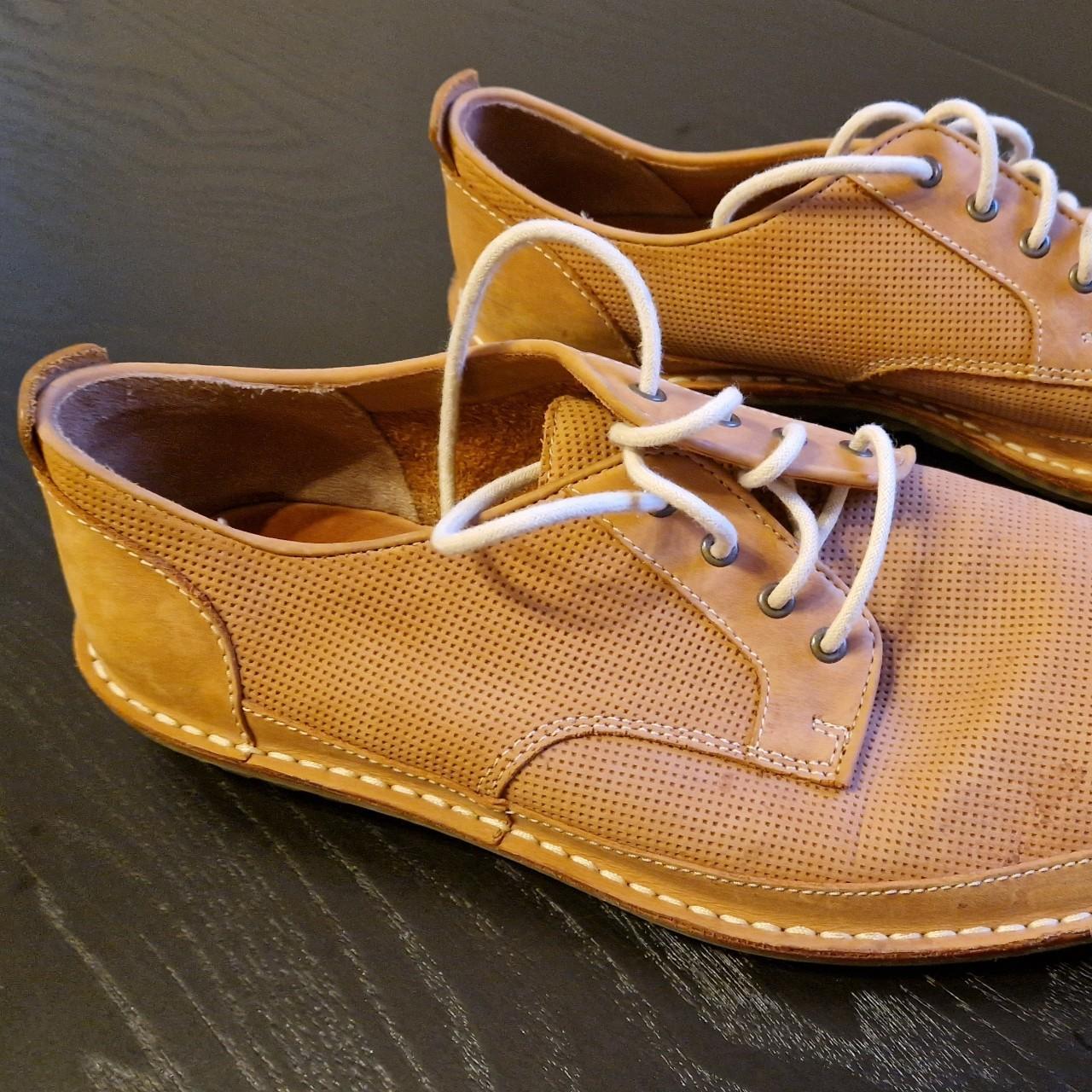 Clarks Shoes. Leather Tan. Size 8.5 UK. Excellent... - Depop