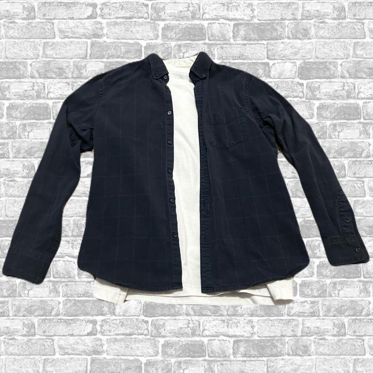 Mens Medium Navy Flannel - Shoot Me an Offer‼️ -... - Depop