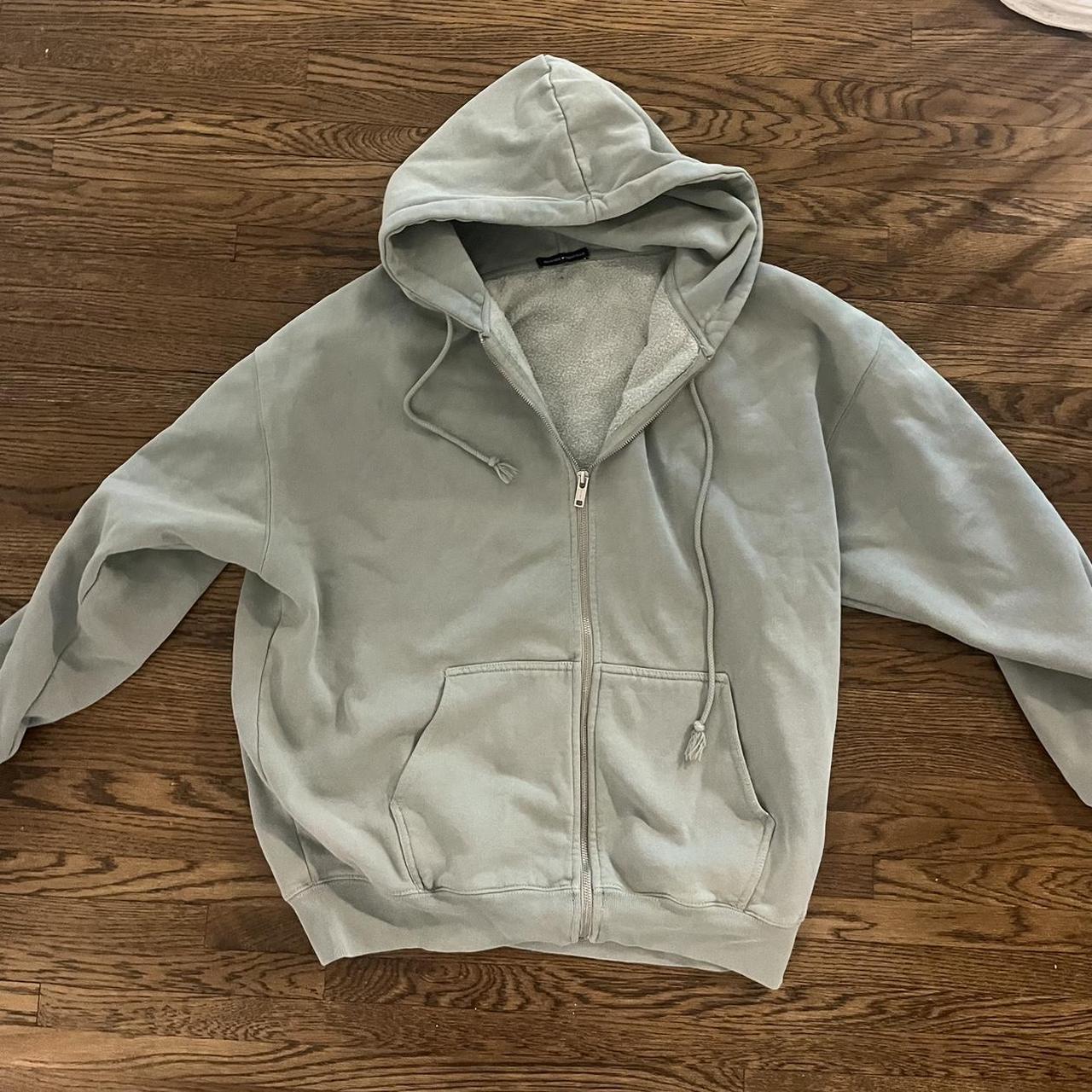 Sage green brandy zip up one size - Depop