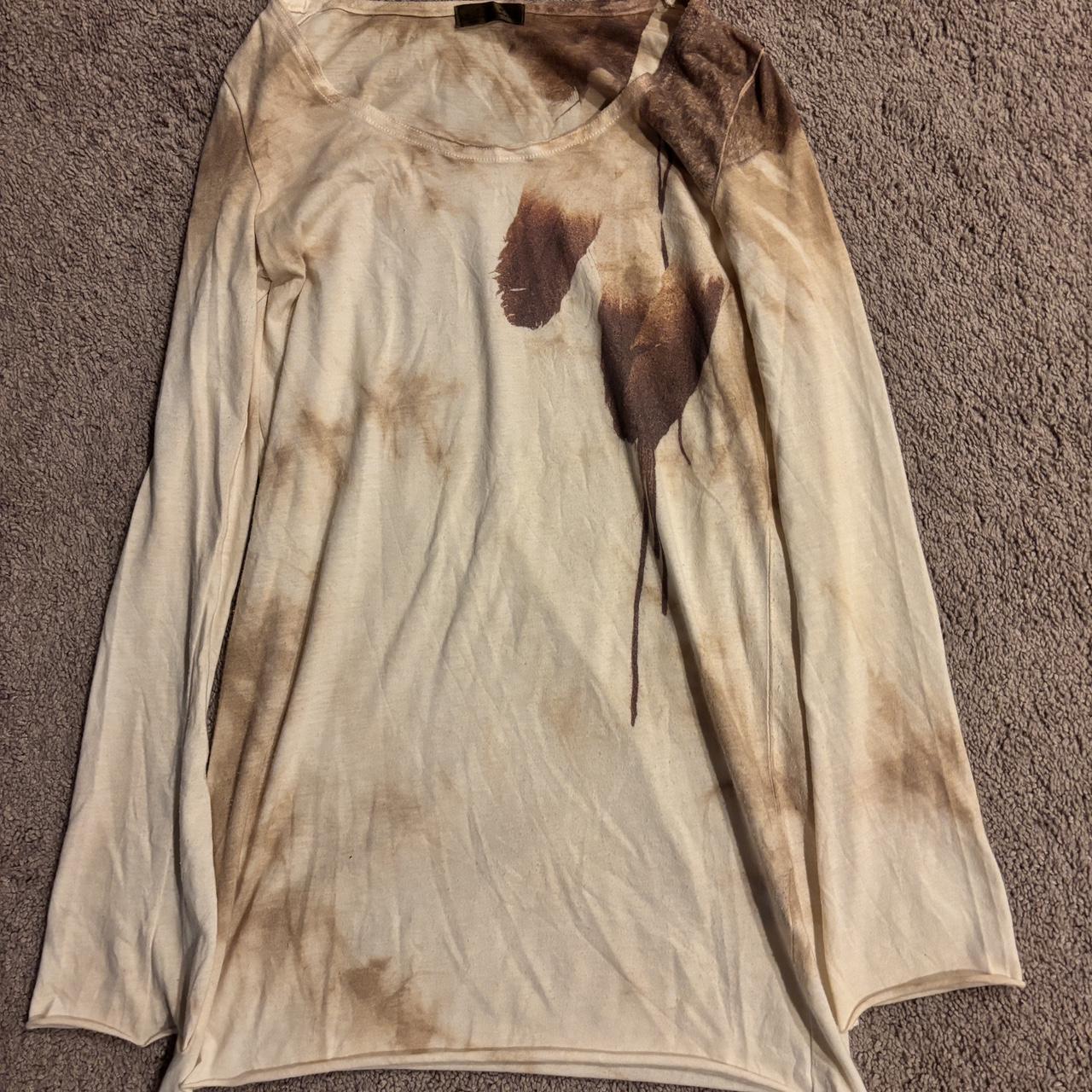 goa feather long sleeve (NOT... | Depop