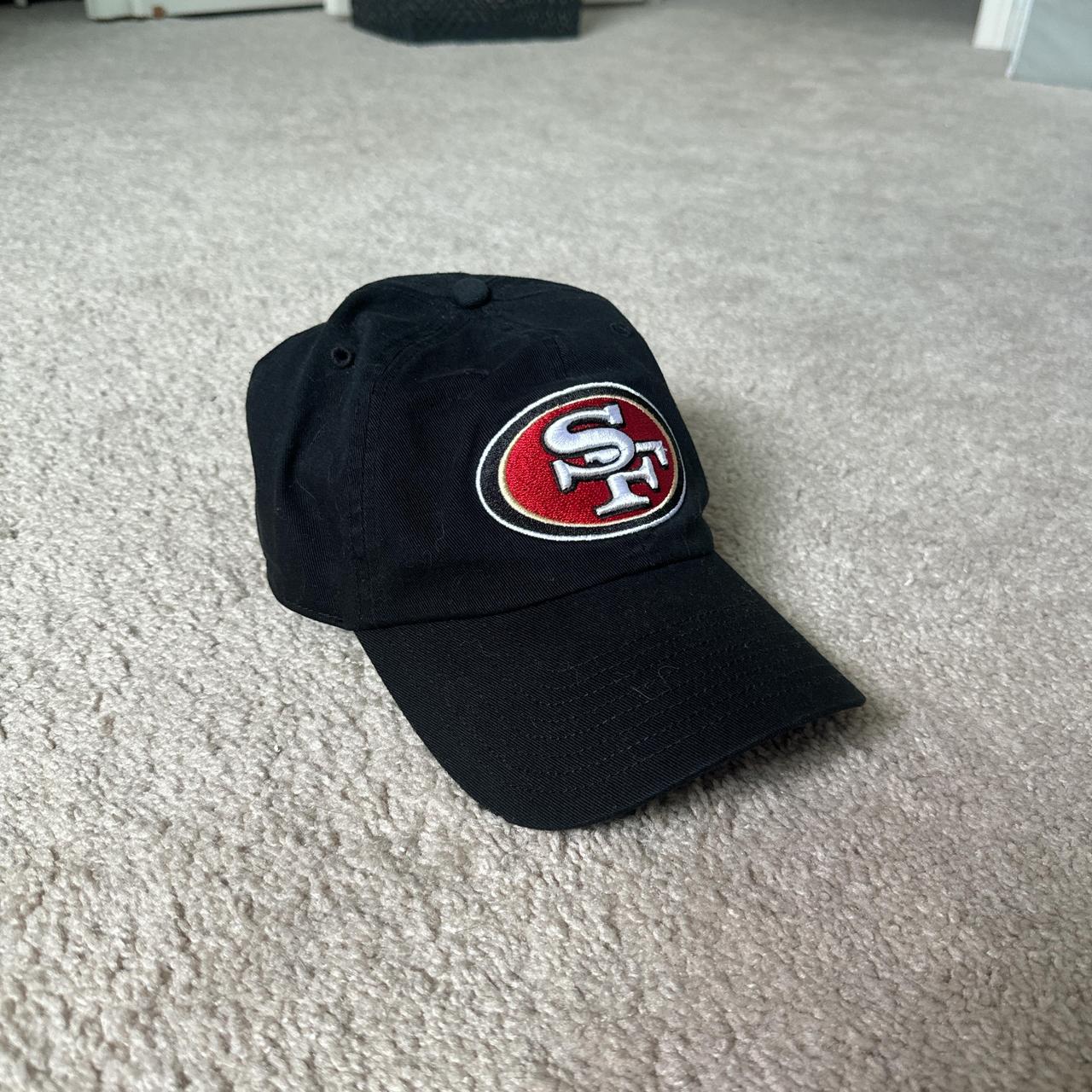 Black 49ers baseball cap - Depop