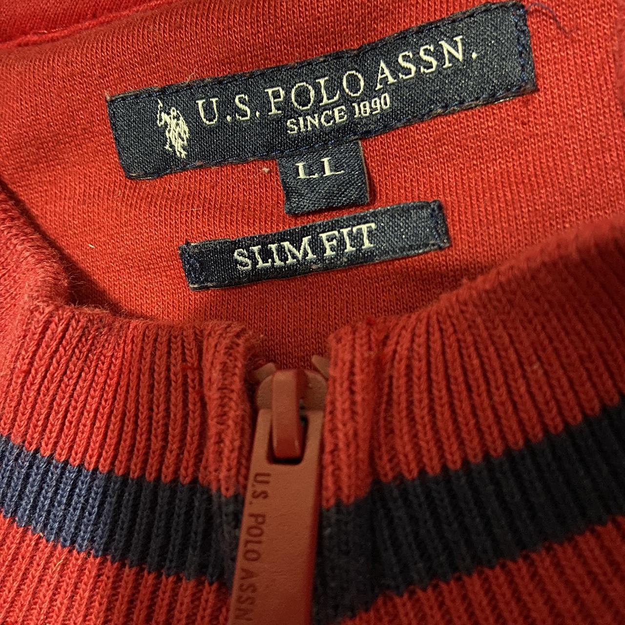 polo zip up size L men’s but fits more like a... - Depop