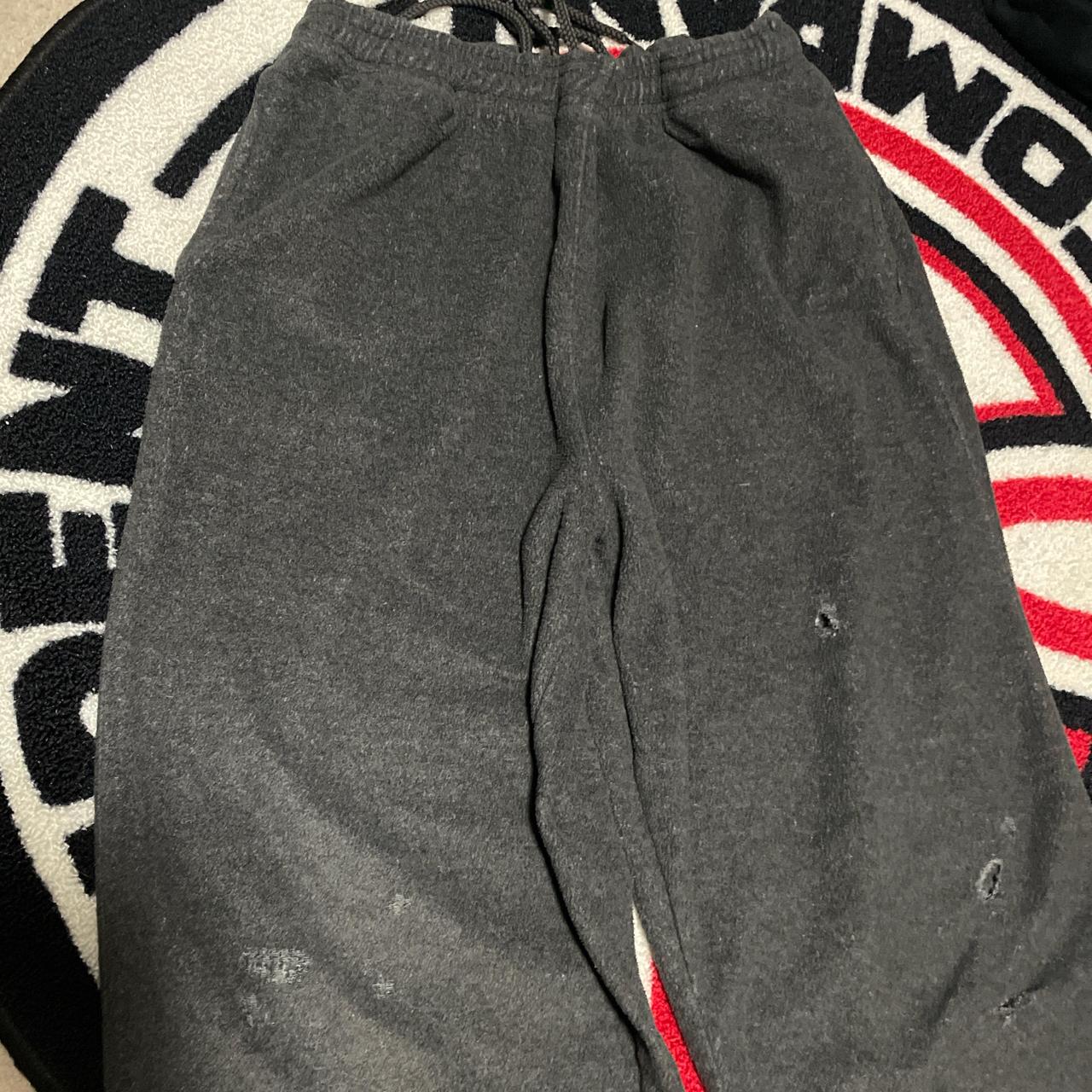 Sick super baggy sweatpants with a kinda distressed... - Depop