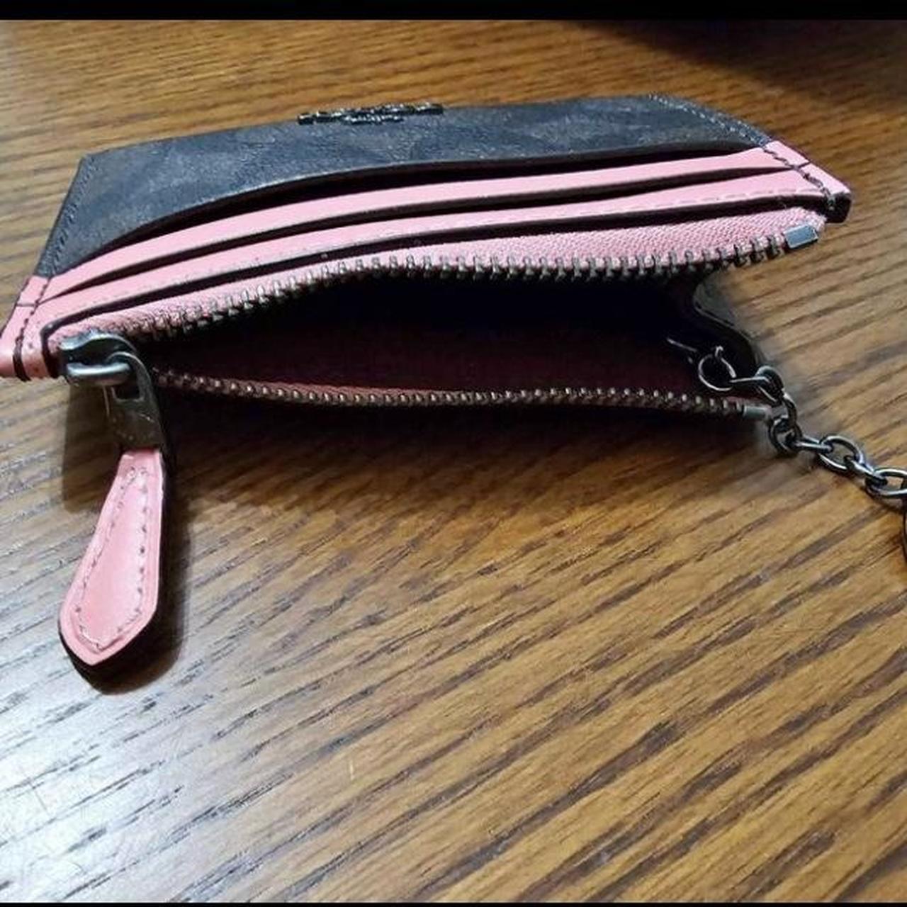 Small coach card wallet that holds coins also... - Depop