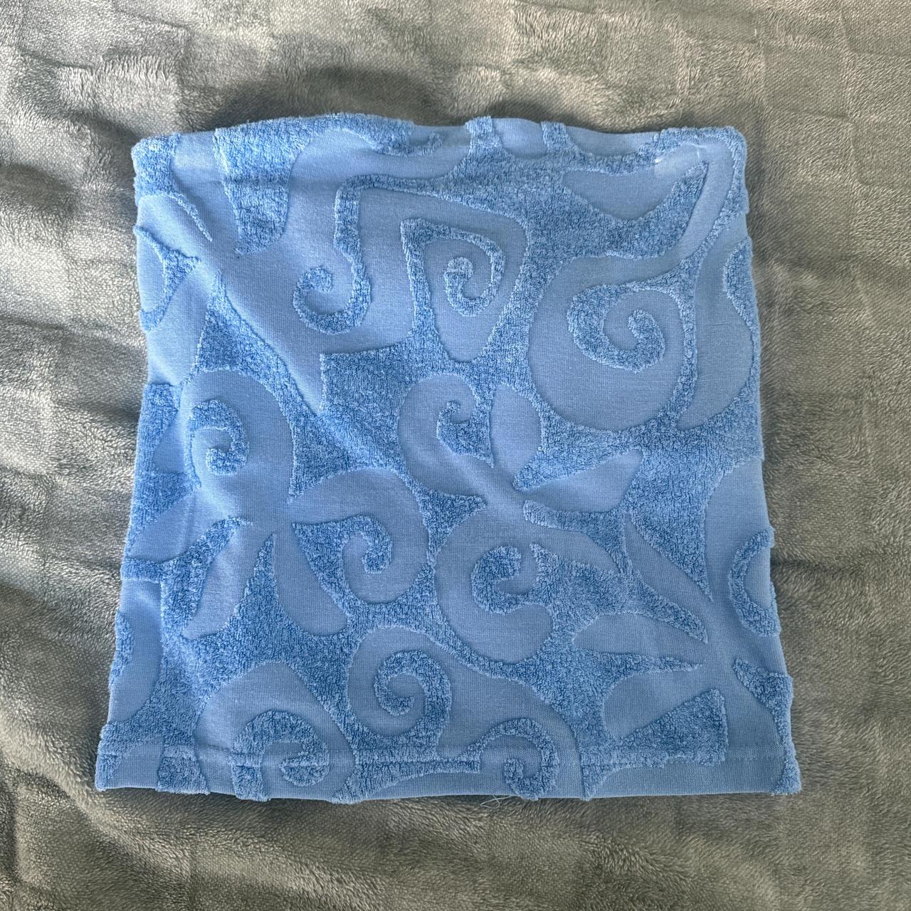 Blue Ghanda bandeau top Size XS, fit best AU 6... - Depop