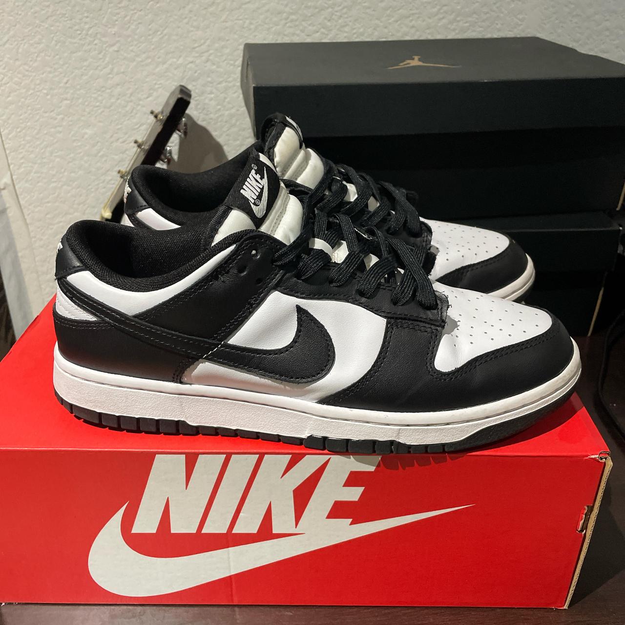Size 9 1/2 mens panda dunks - Depop