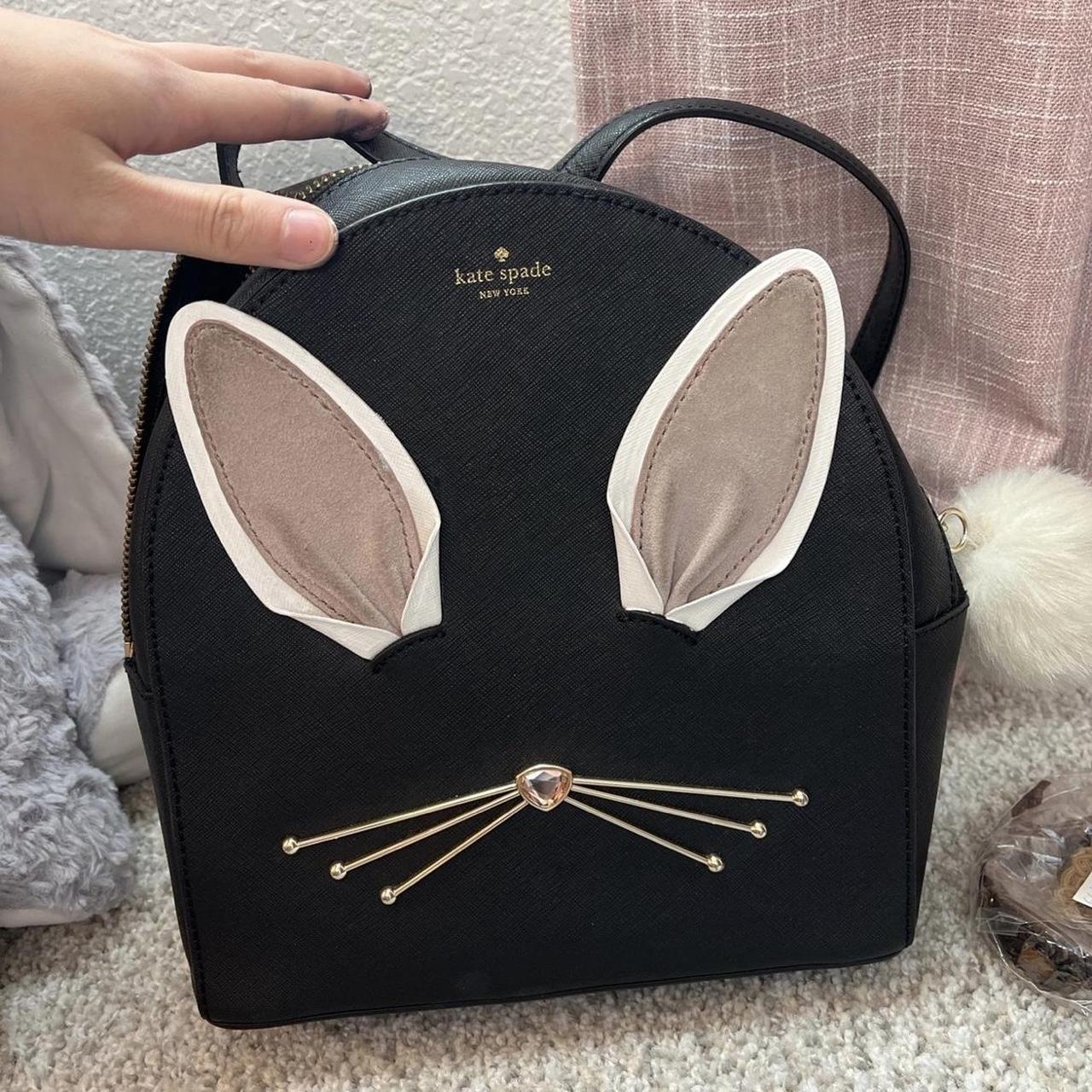 kate spade bunny backpack #katespade #bunnybackpack... - Depop