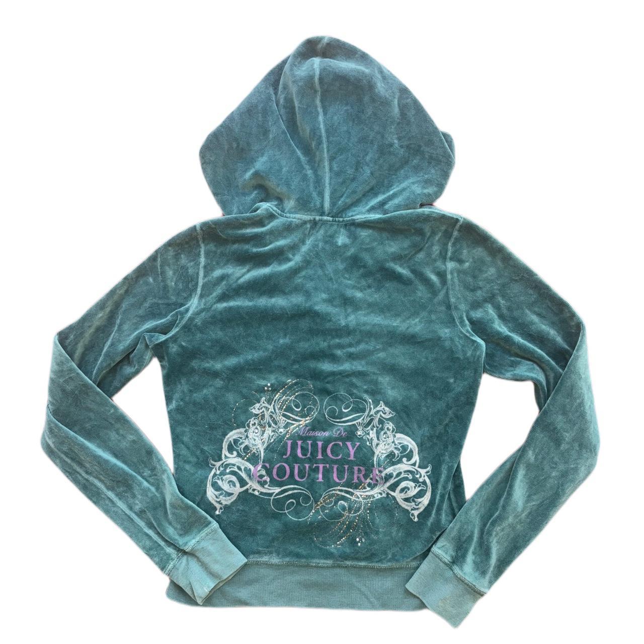 Vintage y2k Juicy Couture Velour Zip Hoodie... | Depop
