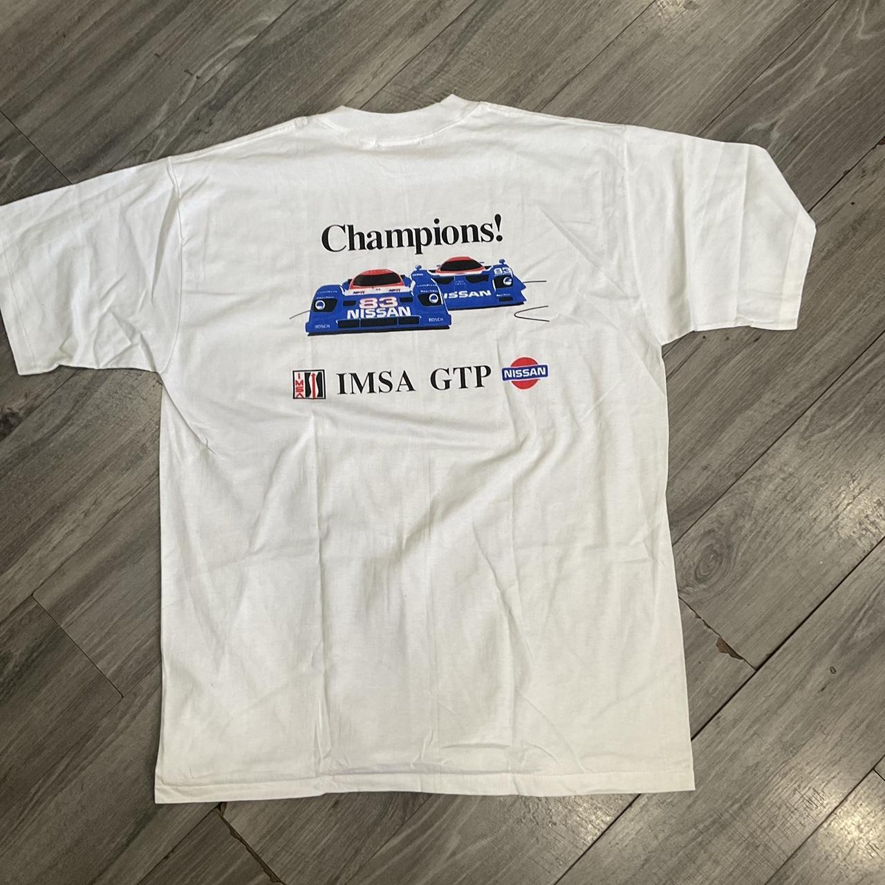 1991 Nissan IMSA GTP T-Shirt - white with... - Depop
