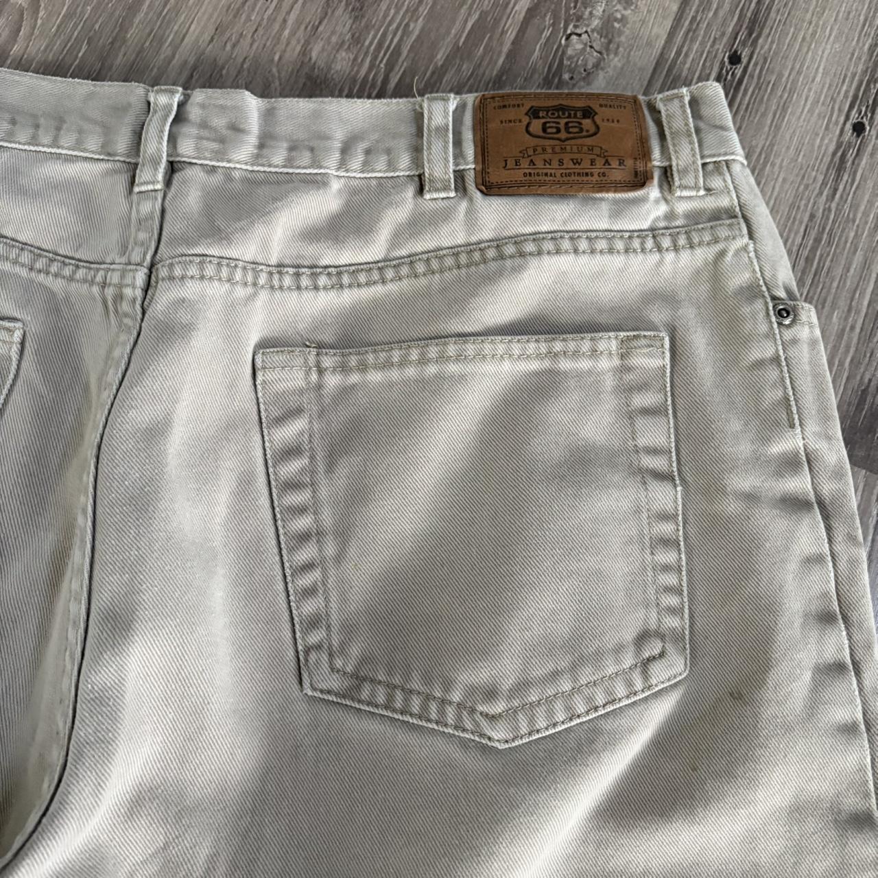 Route 66 tan jorts with a wide and long fit for... | Depop