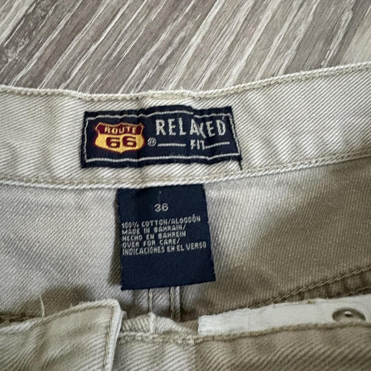 Route 66 tan jorts with a wide and long fit for... | Depop