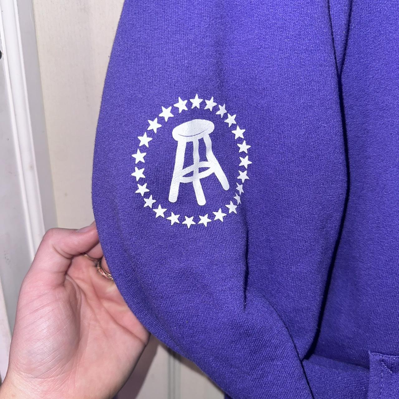 Purple and yellow Daddy Gang hoodie #barstool | Depop