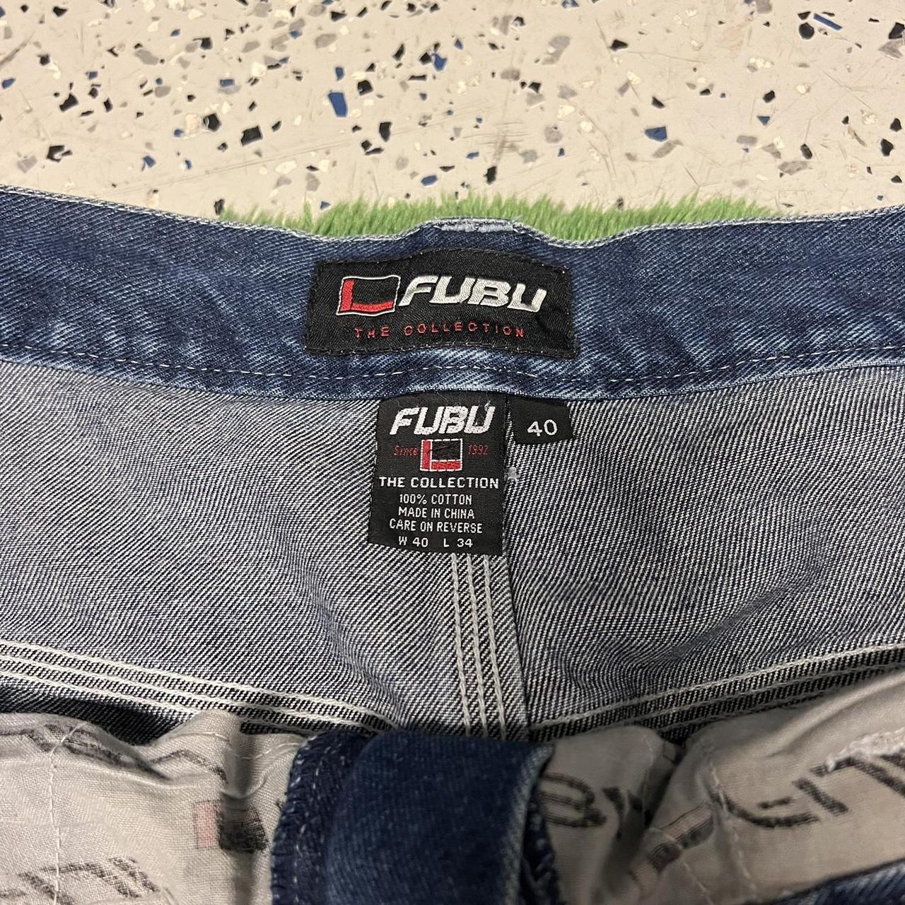 90s fubu y2k sick huge baggy pants with sick back... - Depop