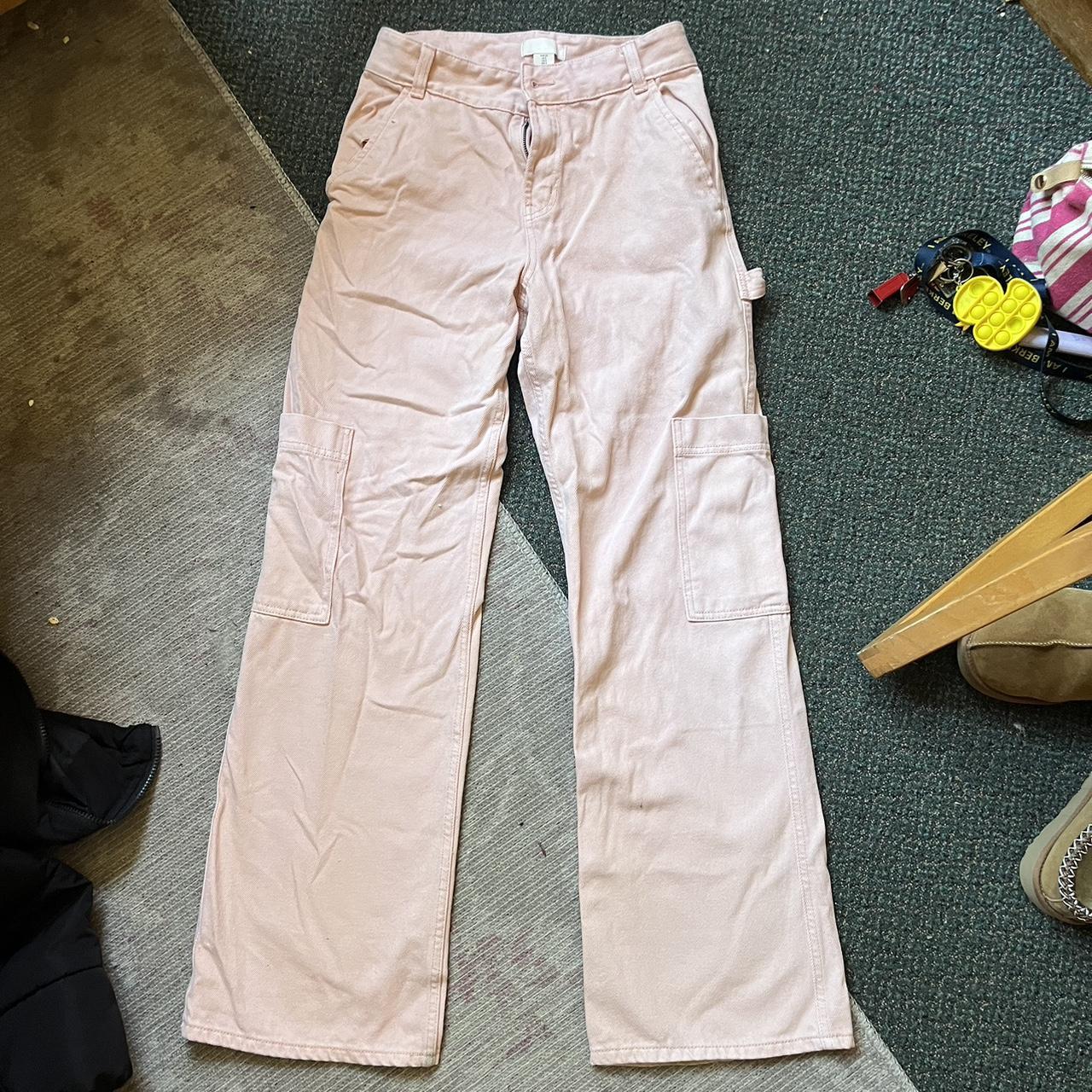 Light Pink Cargo / Painter Pants | Depop