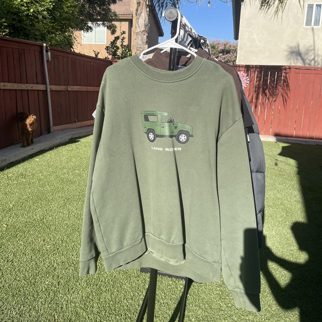 Land Rover green sweater - Depop