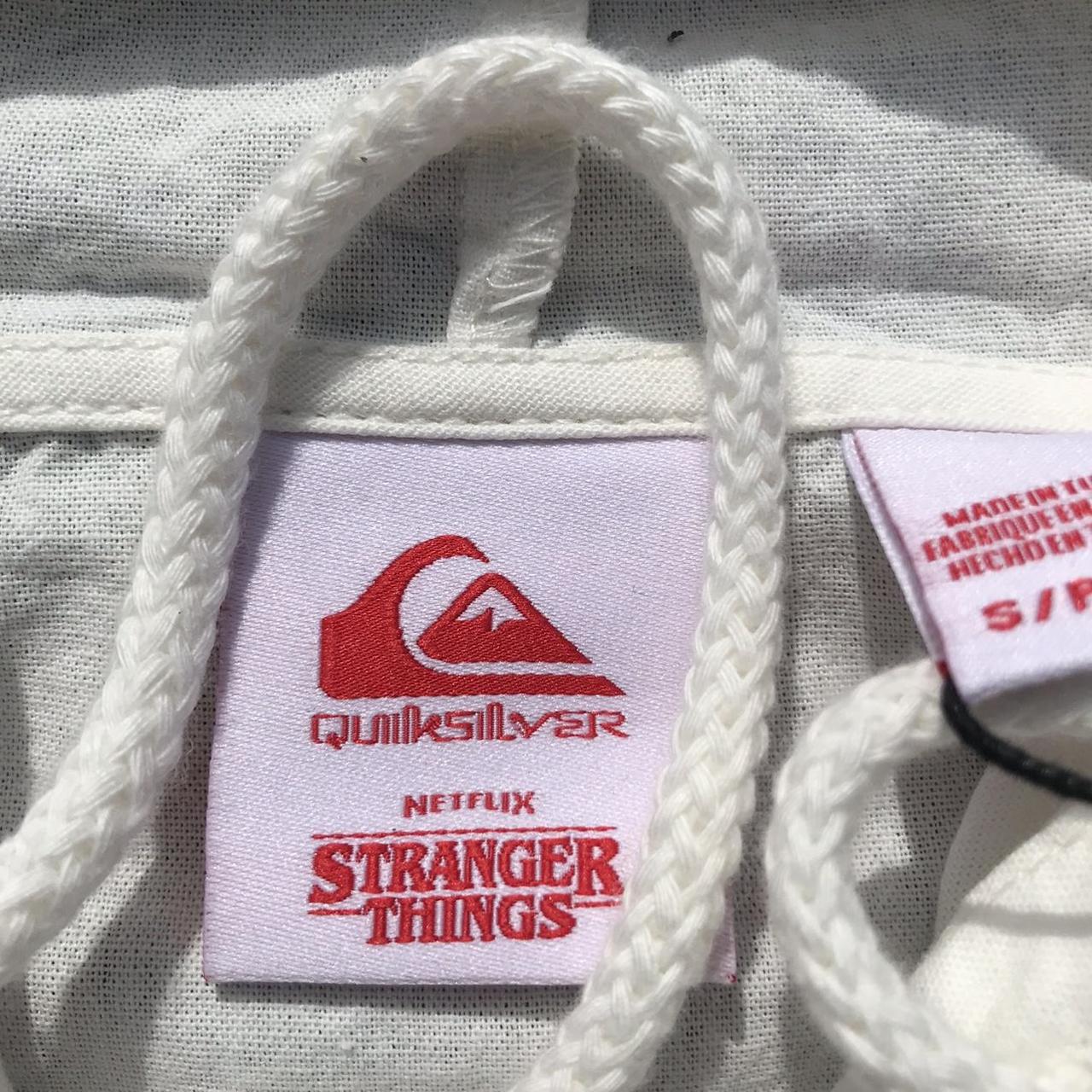 Size S quicksilver x stranger things zip-up Fits... | Depop