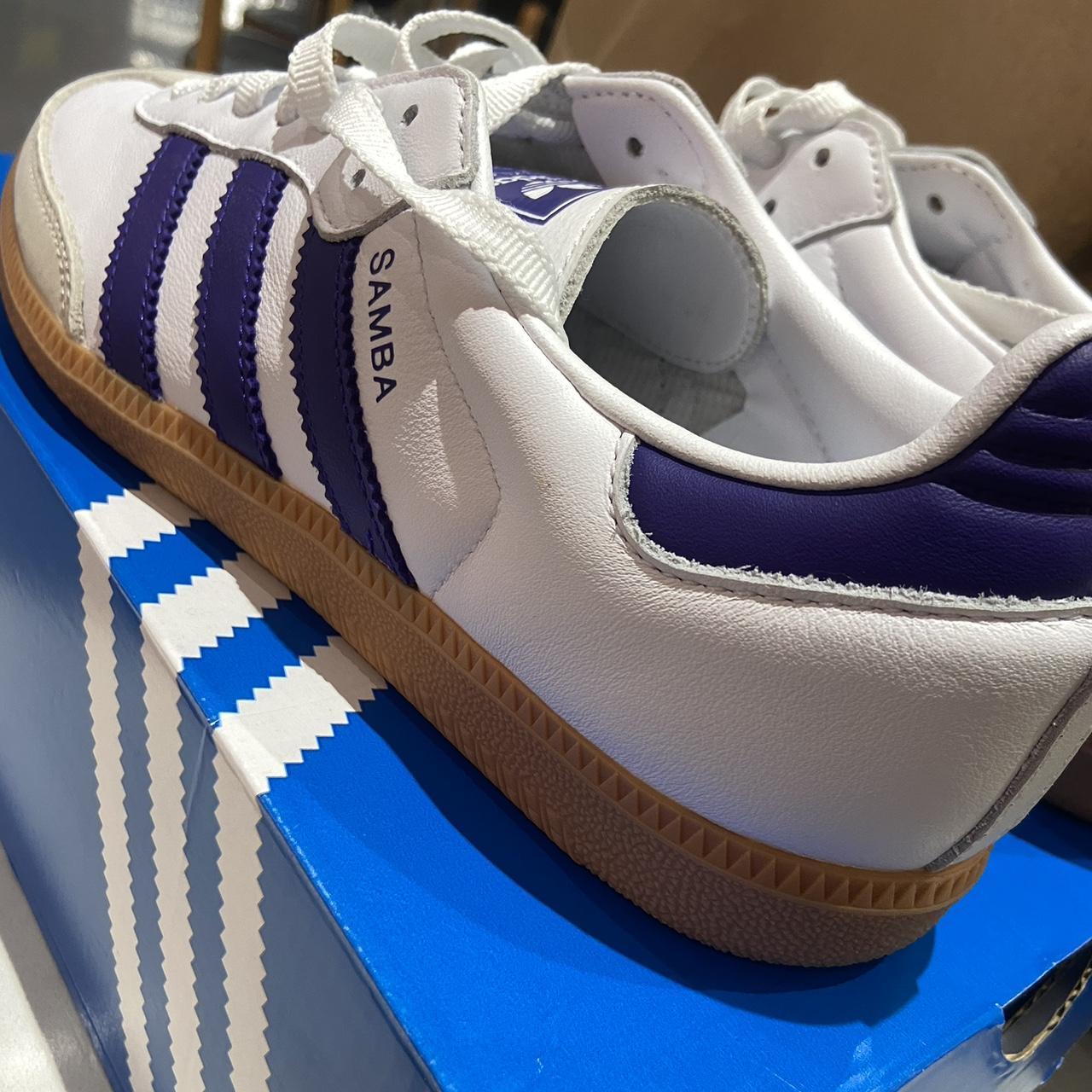 Rare adidas OG purple sambas - Women’s sizing but... - Depop
