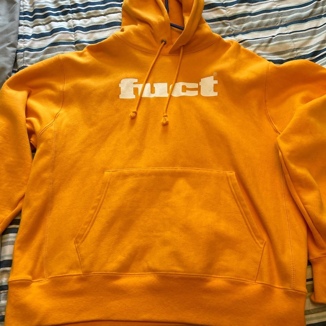 Fuct hoodie. 8/10 with one elbow stain. #fuct - Depop