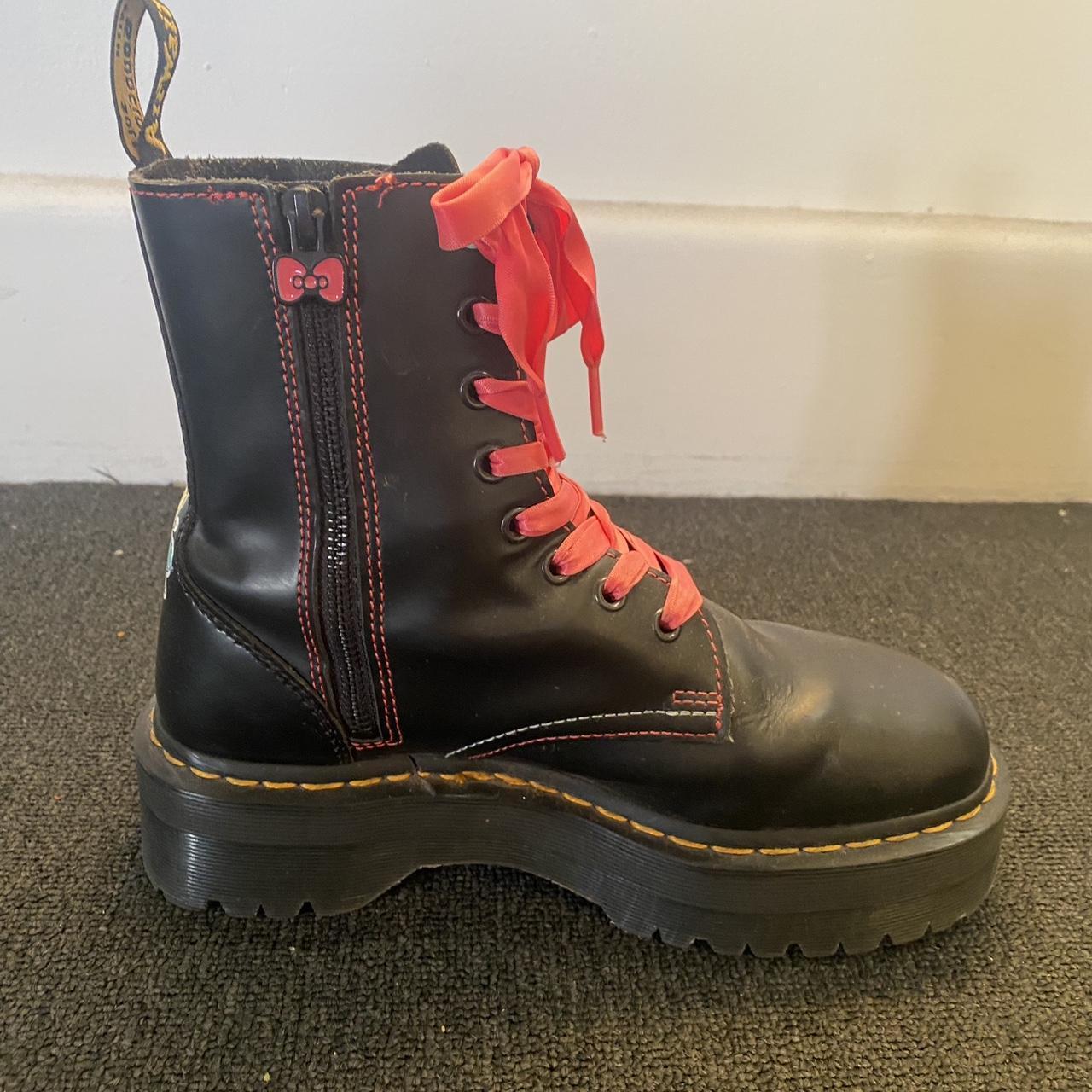 Hello kitty doc martens, worn twice. rare item in... | Depop
