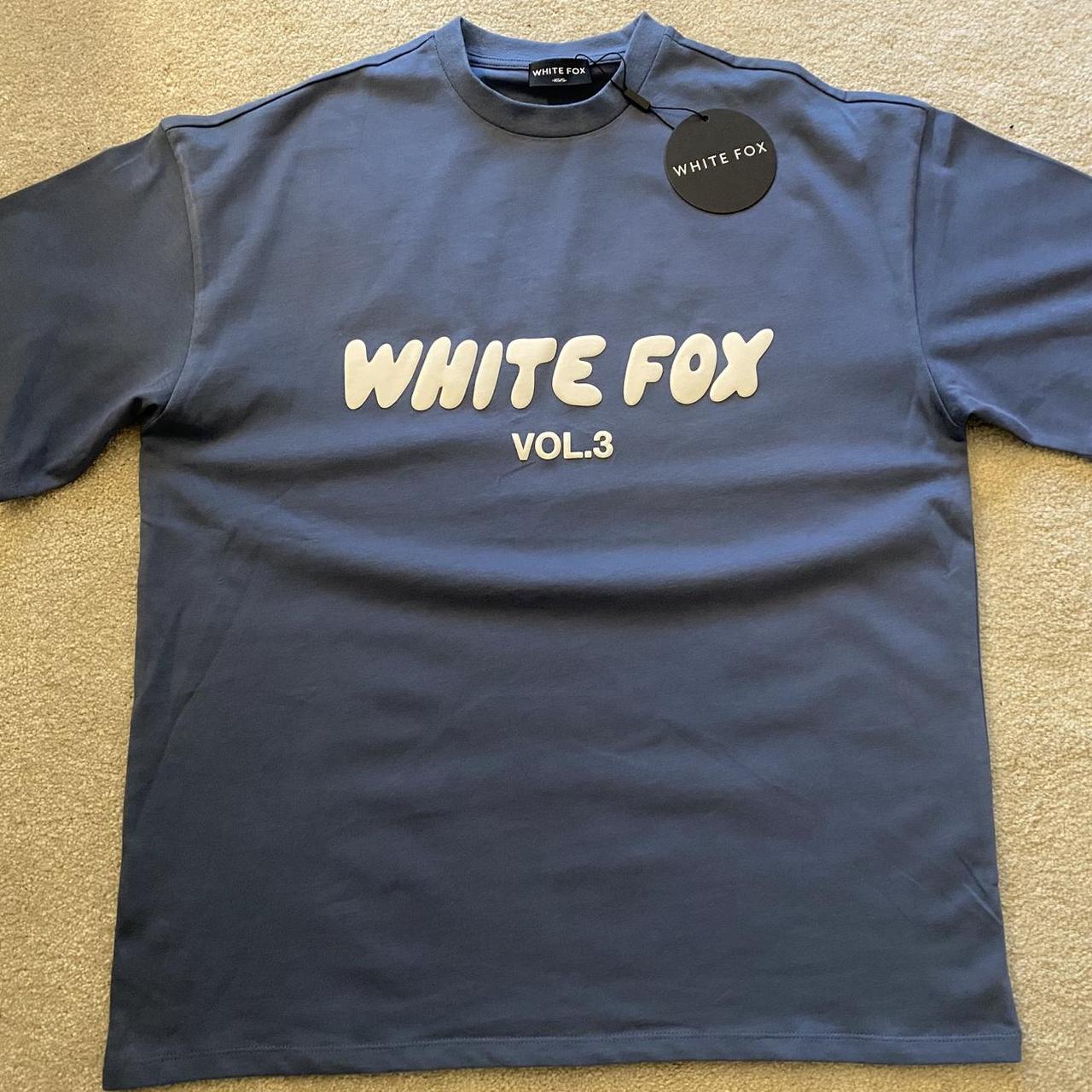 White Fox Vol. 3 blue cotton t-shirt Brand new size... | Depop
