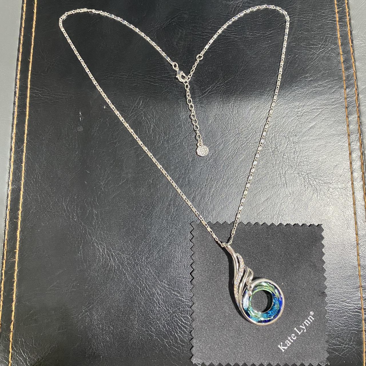 Kate Lynn blue pendant Rise of the Phoenix necklace