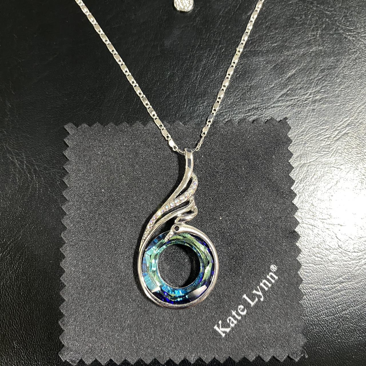 Kate Lynn blue pendant Rise of the Phoenix necklace