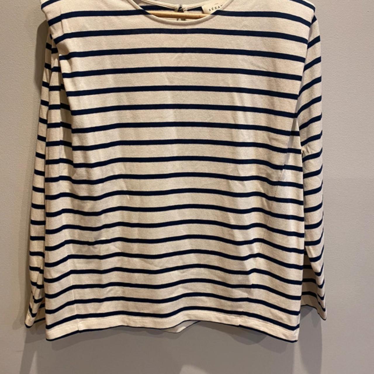 Sézane sailor jacket Size L / 40 / 12 - Depop