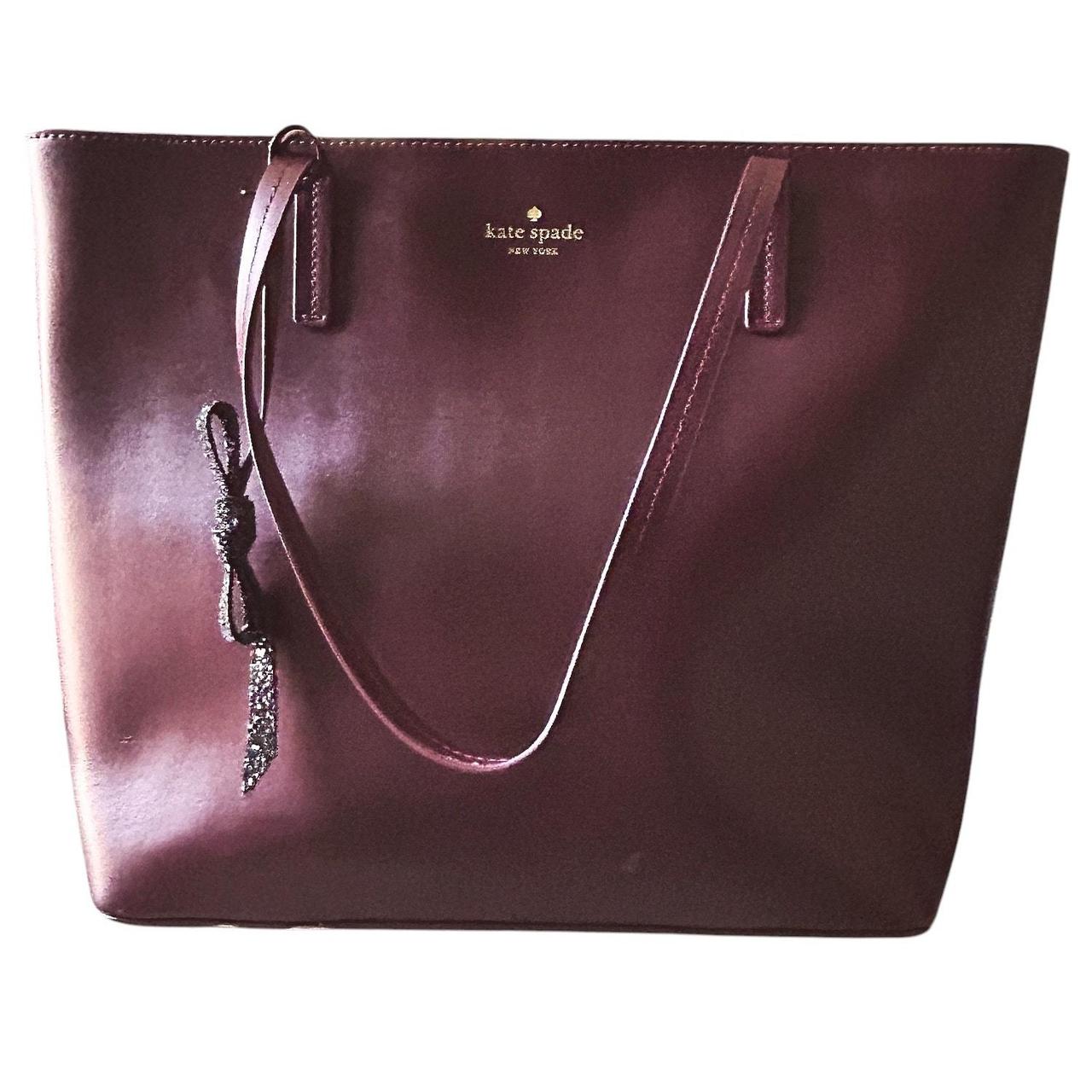 Kate Spade Lawton Way Rose Burgundy Tote WKRU5670 2... | Depop