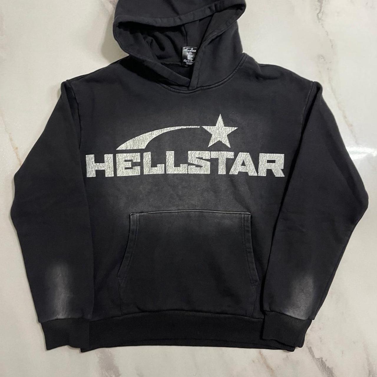 Hellstar black and white hoodie #skater - Depop