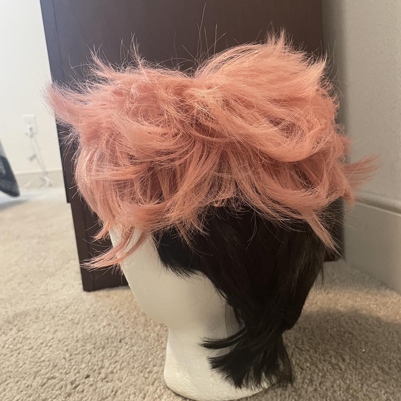 yuji itadori wig new yuji itadori wig from jujutsu... - Depop