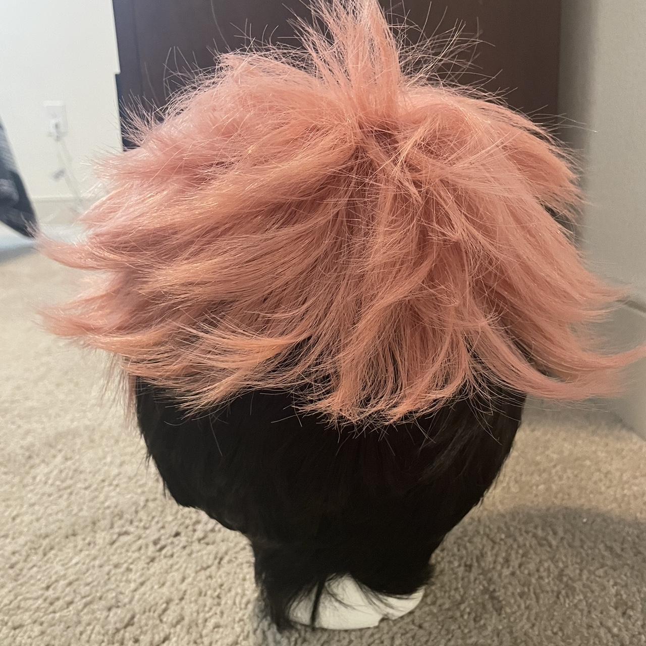 yuji itadori wig new yuji itadori wig from jujutsu... - Depop