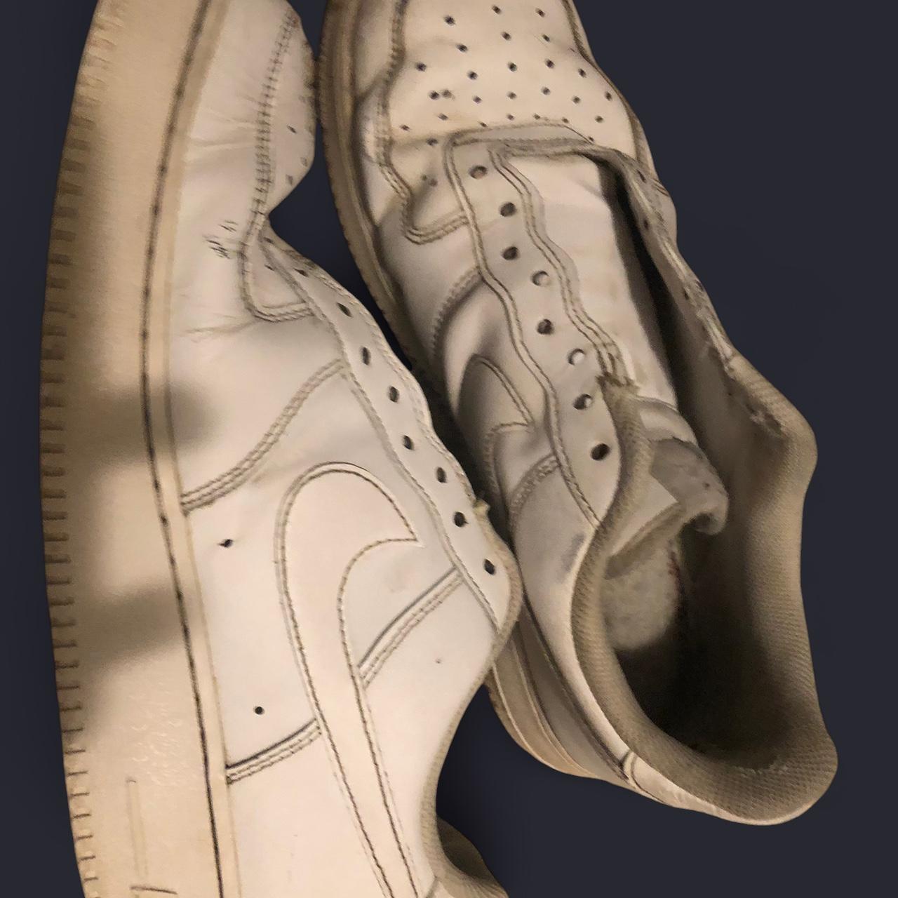 COOKED White Nike Air Force 1 trainers | Depop