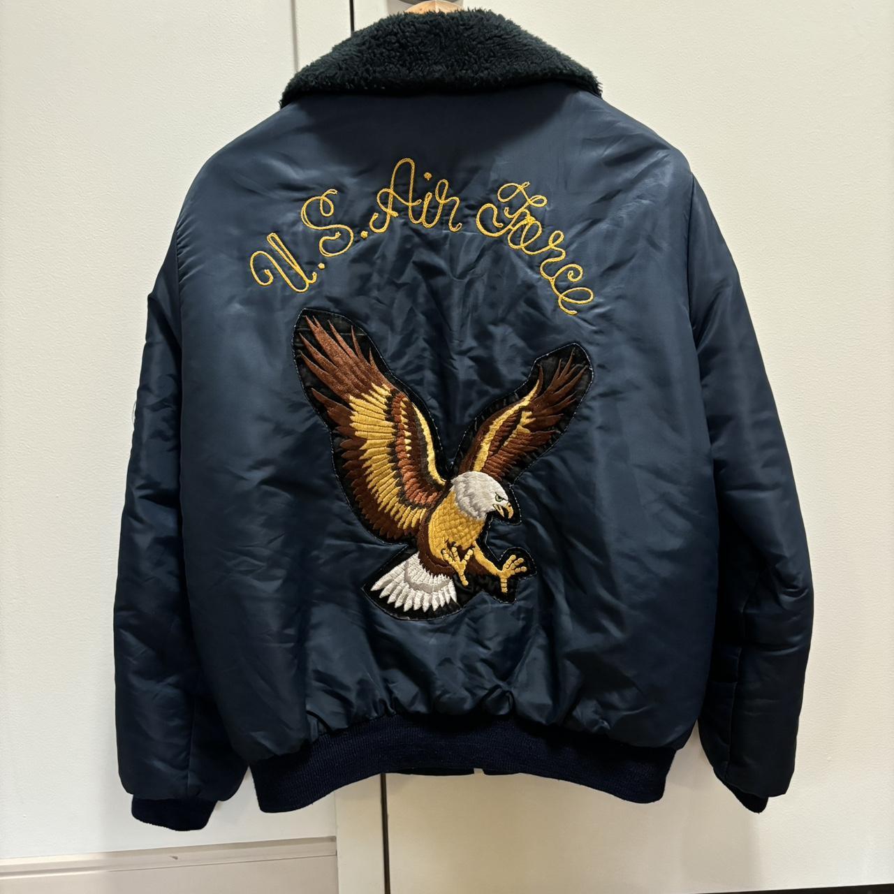 Vintage 80s G-1 US Air Force Issue Flight Jacket... | Depop