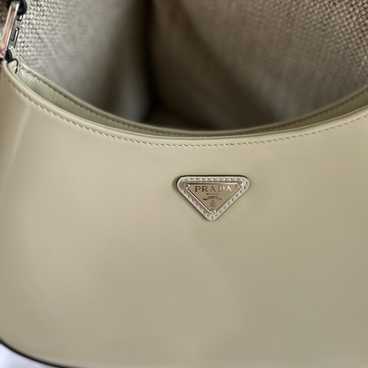 Prada Cleo small bag , cream, brand new, receipt... - Depop