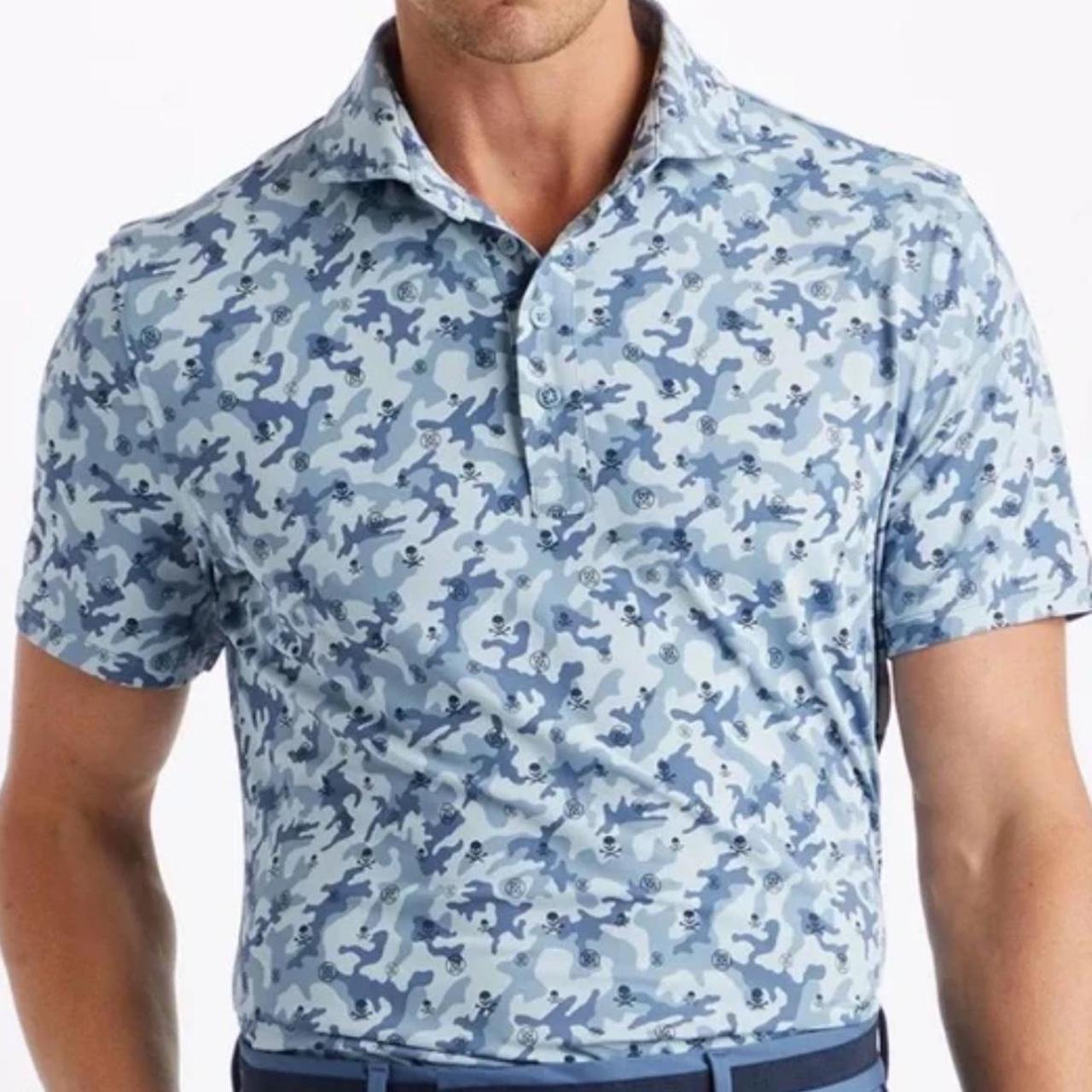 G/FORE MAPPED ICON CAMO TECH JERSEY GOLF... - Depop