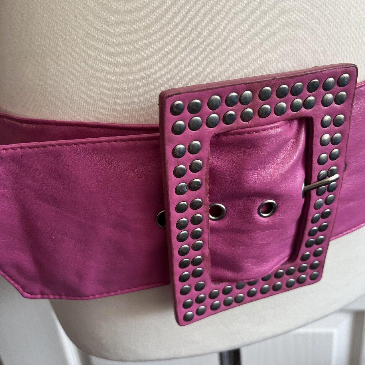 Barbie Pink Faux Leather Chunky Belt In good... - Depop