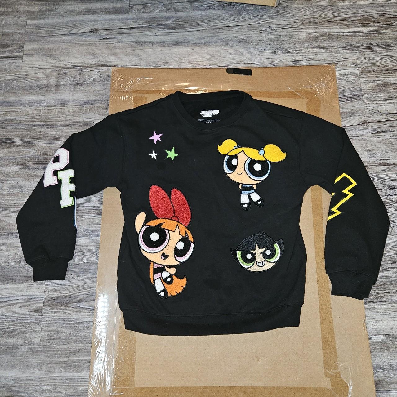 CN The Powerpuff Girls Embroidered Sweater Juniors... - Depop