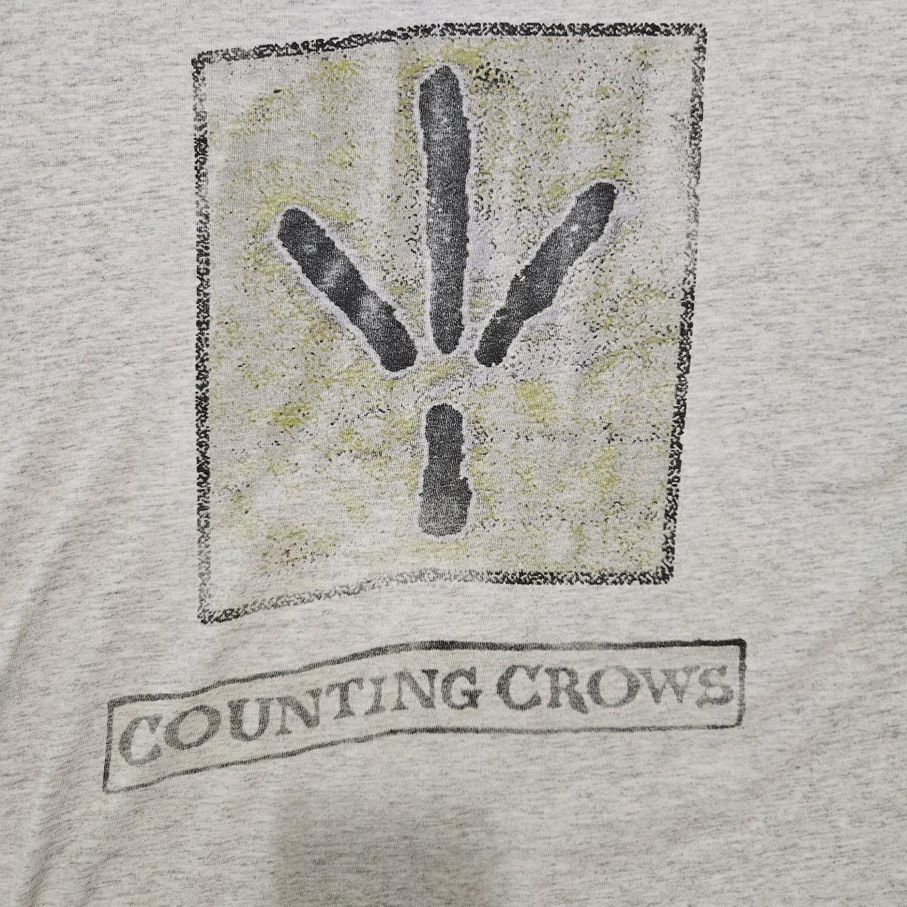 Counting Crows Tee Shirt Mens L Gray Single Stitch... | Depop